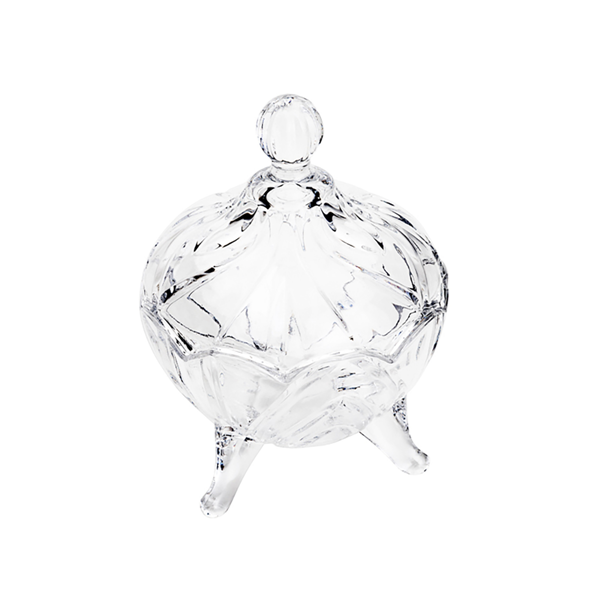 Potiche Com Pé Cristal Chumbo Fruit - Lyor - LYOR