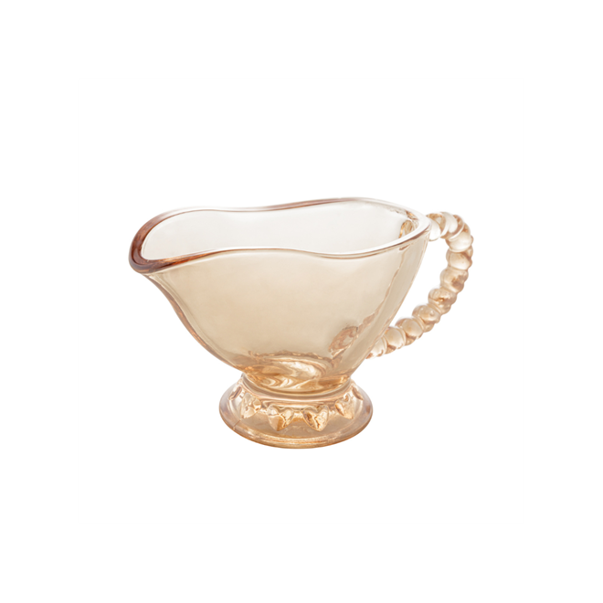 Molheira Cristal Chumbo Coração Ambar Metalizado 13,5cm - Lyor - LYOR