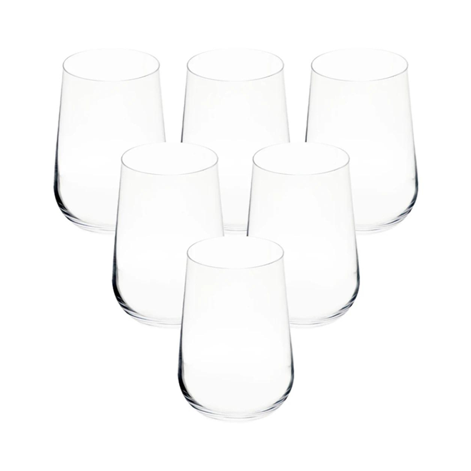 Jogo de 6 Copos Em Cristal Ecológico 470ml - Bohemia - FULL FIT