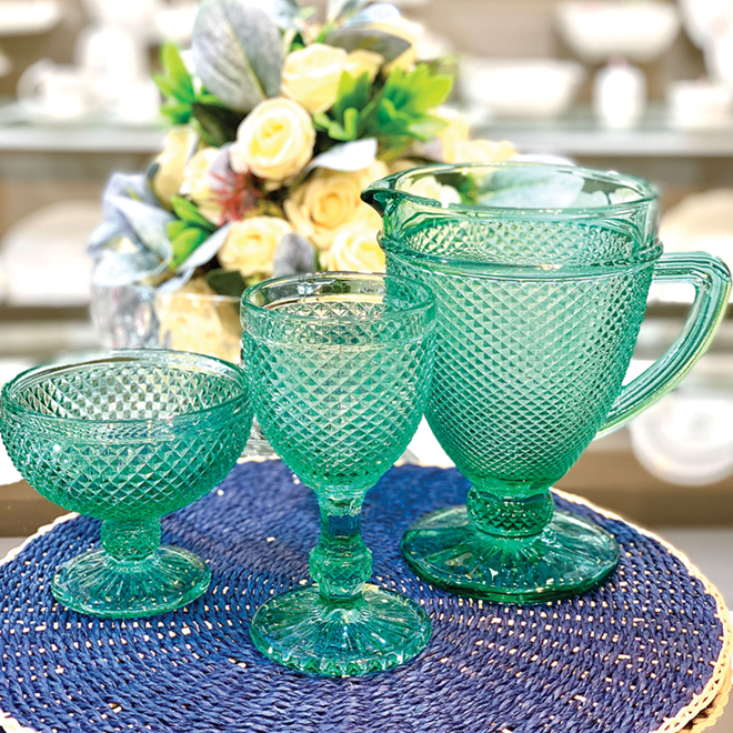 Americano 38cm Rattan Azul - Wolff - ROJEMAC