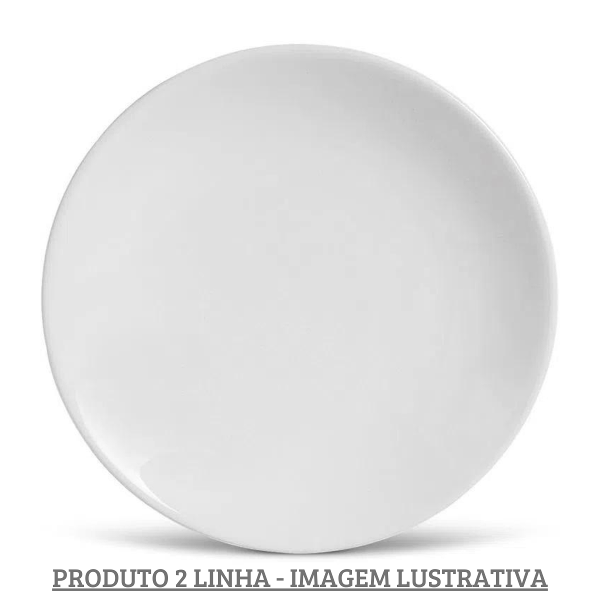 Prato Raso 27,5cm Coup Branco - Porto Brasil 2° LINHA - PORTO BRASIL