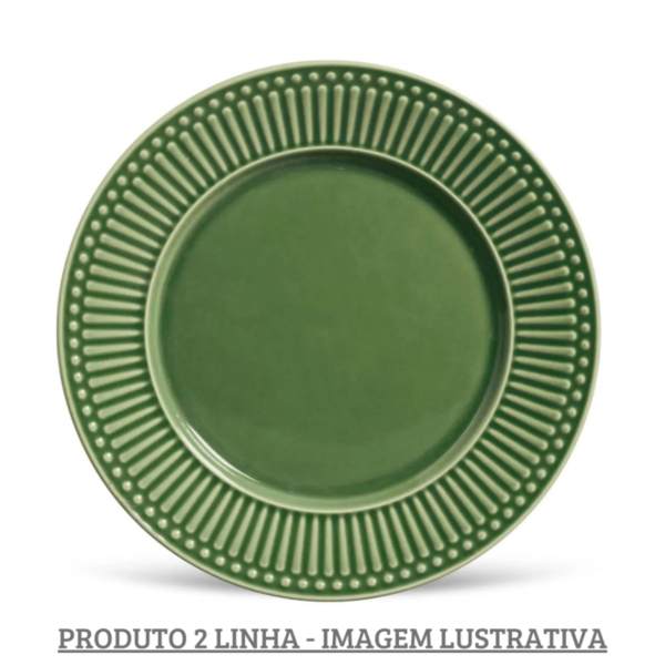 Prato Raso 26cm Roma Verde Salvia - Porto Brasil 2° LINHA - PORTO BRASIL