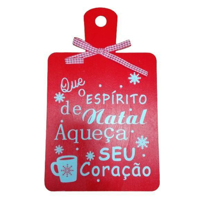 Tabua Decorativa Natal 30cm - Tok da Casa - TOK DA CASA
