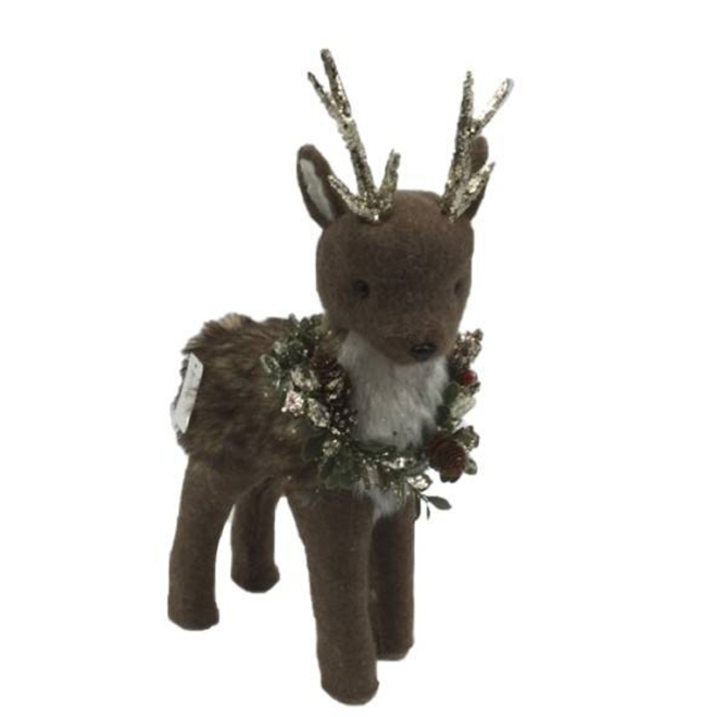 Rena Em Pé Marrom 40cm - Tok da Casa - TOK DA CASA