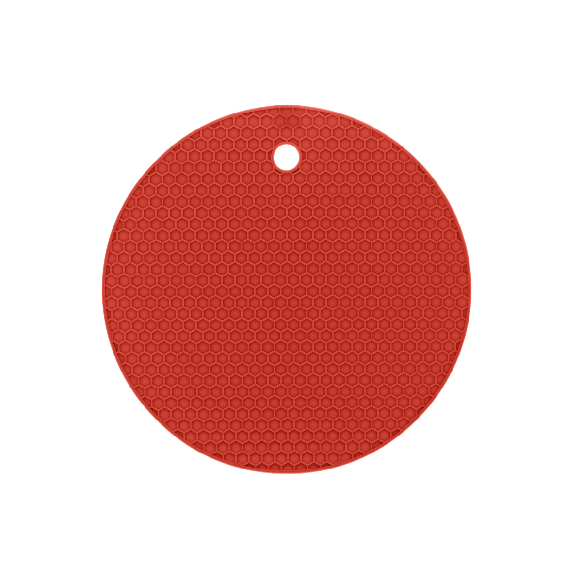 Descanso de Panela Redondo de Silicone Vermelho 18cm - Lyor - LYOR