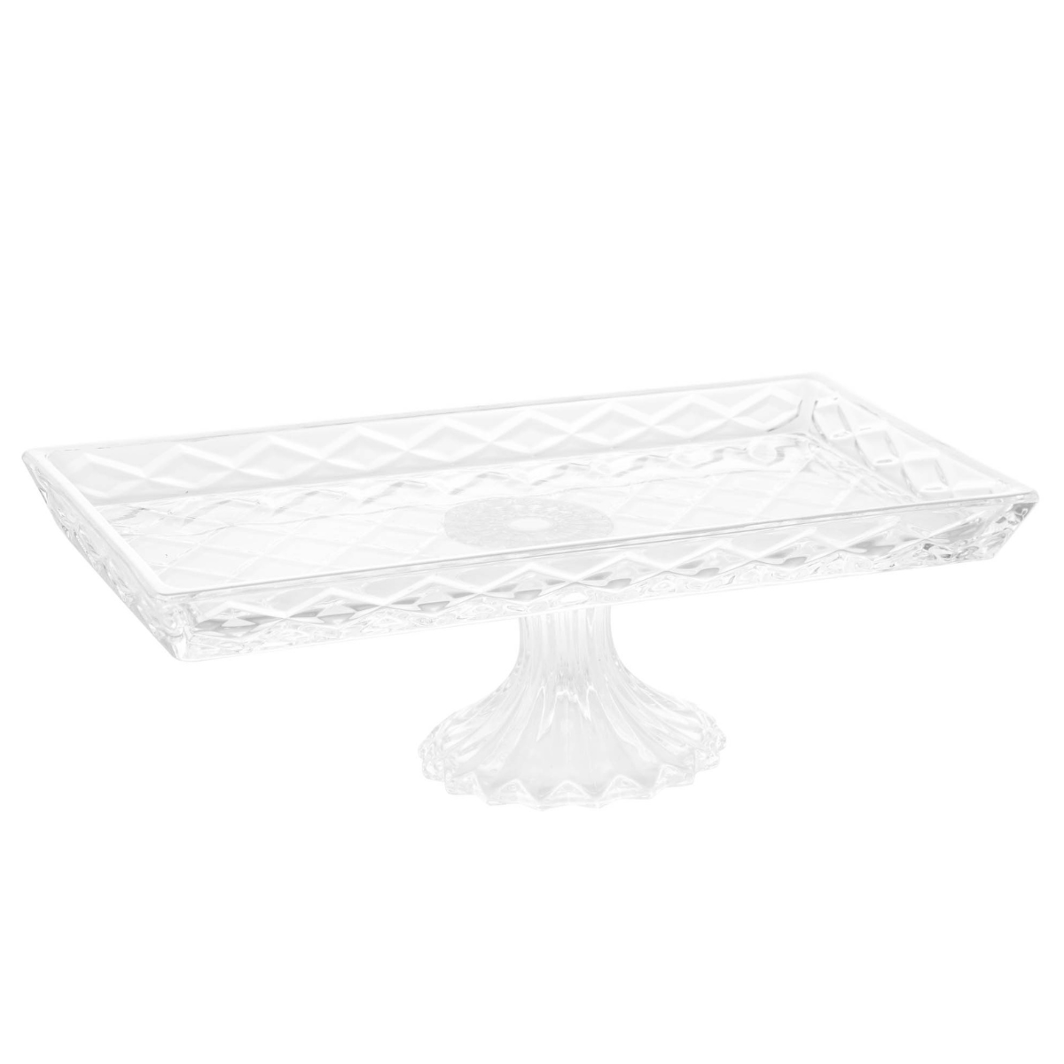 Travessa Para Servir 34,5cm Cristal Deli Diamond - Lyor - LYOR